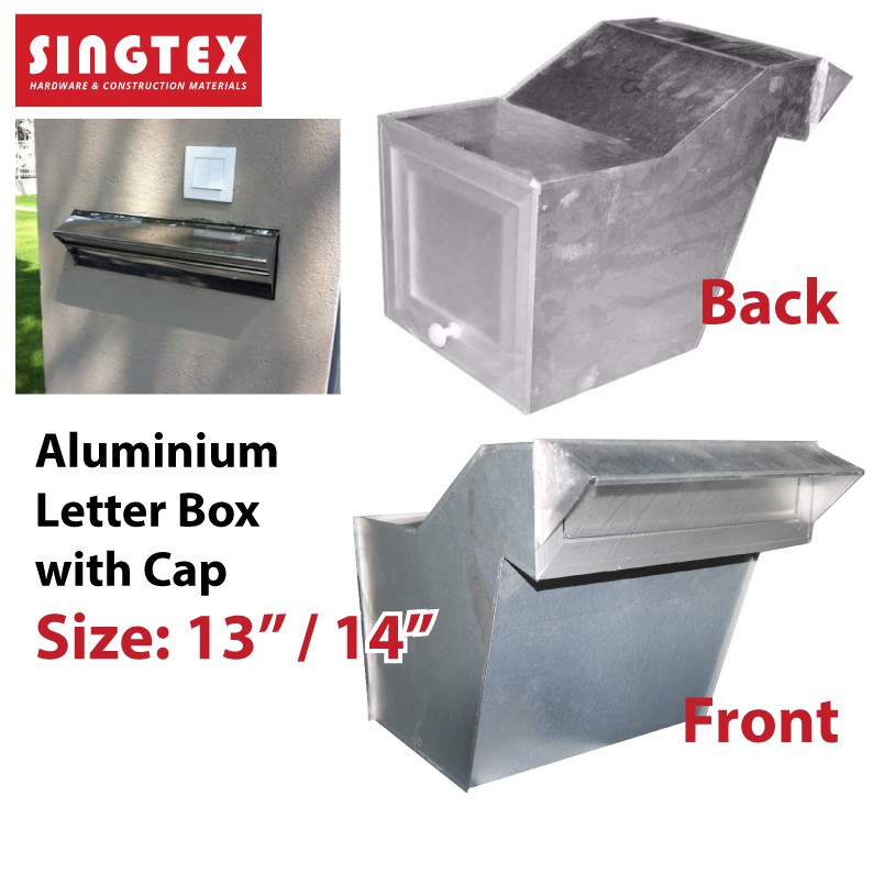 [READY STOCK] Aluminium Heavy Duty Letter Box w Cap | Letter Box Mail ...
