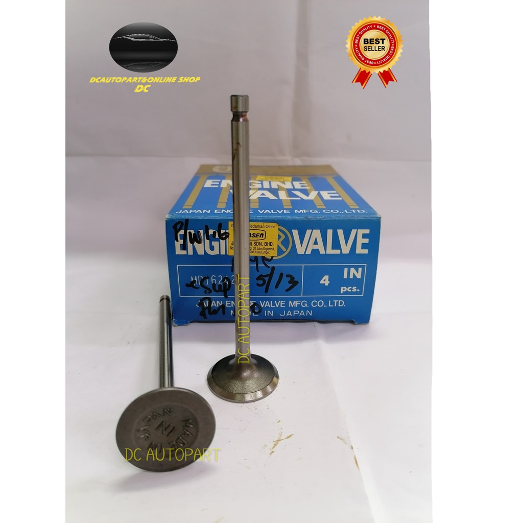 PROTON WIRA 1.6 4G92 ENGINE INTAKE & EXHAUST ENGINE VALVE ( DOKURO ...