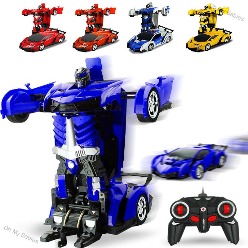 Oh My Babies One-key Deformation Robot Toy Transformation Electric Car ...