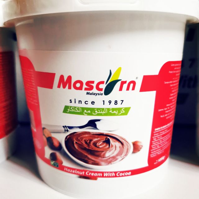 Hazelnut Chocolate spread Mascorn Premium 1kg lecker nuttela | Shopee ...