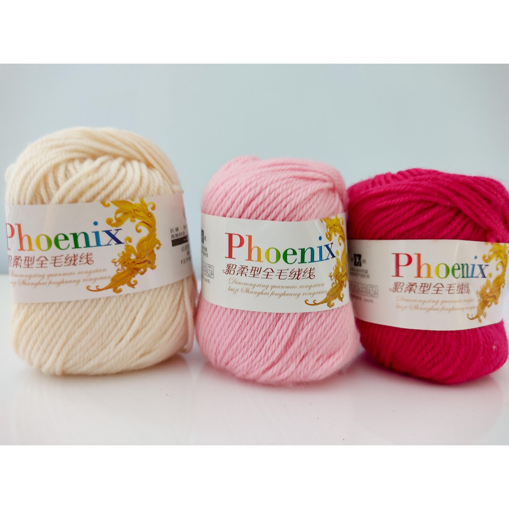 Benang Kait Wool Medium Thick Crochet Knit Yarn 50g (Clearance Stock ...