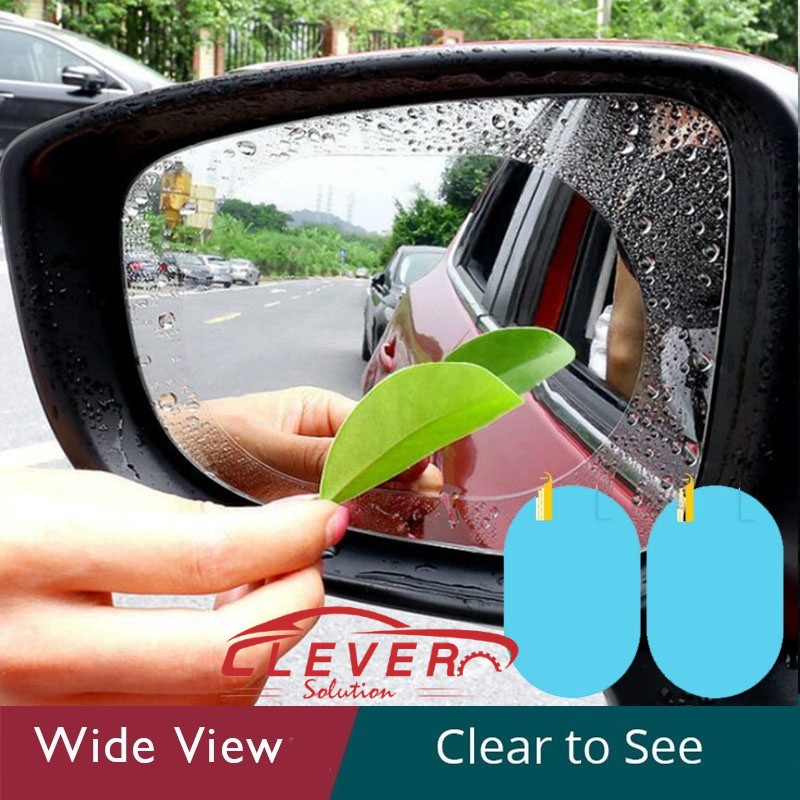RainProof Film Rear View Side Mirror Rain Repellant Sticker Anti Glare ...