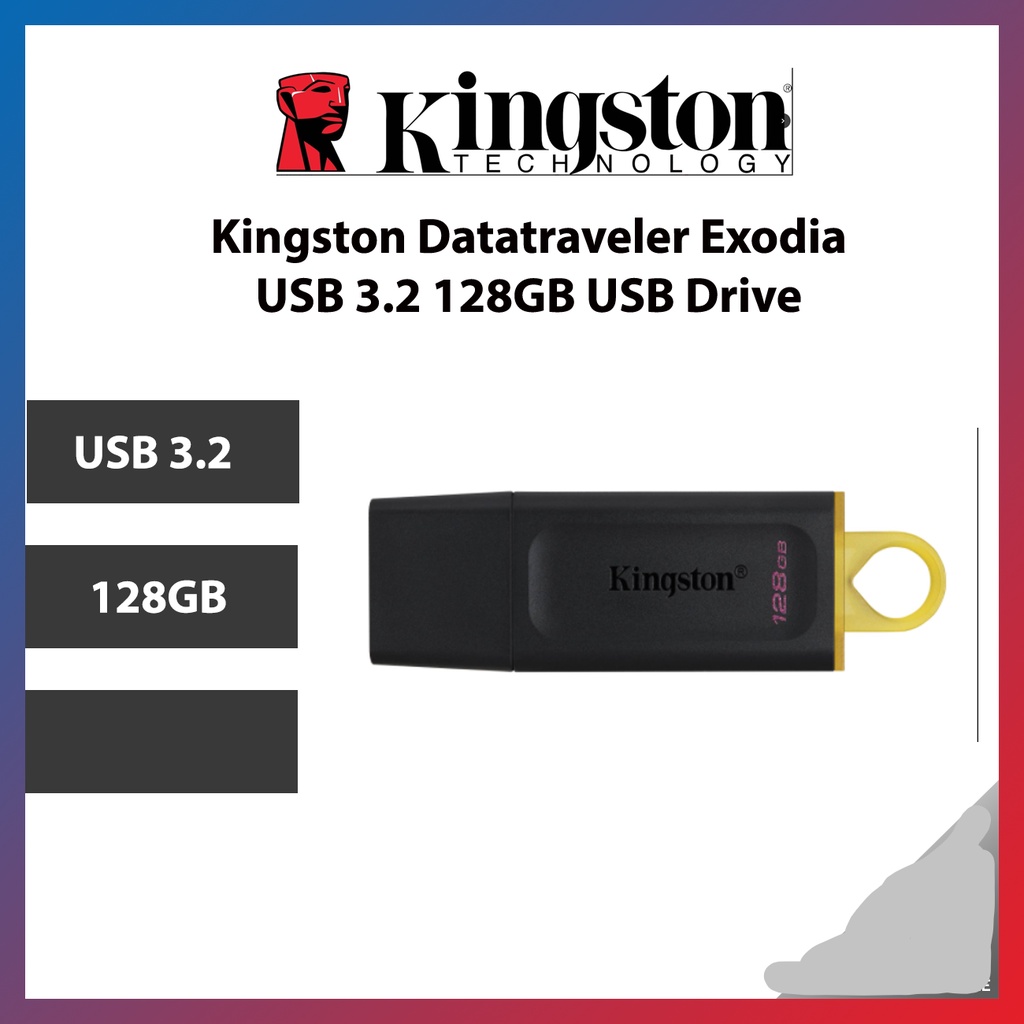 Kingston DataTraveler Exodia DTX USB 3.2 Flash Drive (128G/64G/32G) | Shopee Malaysia