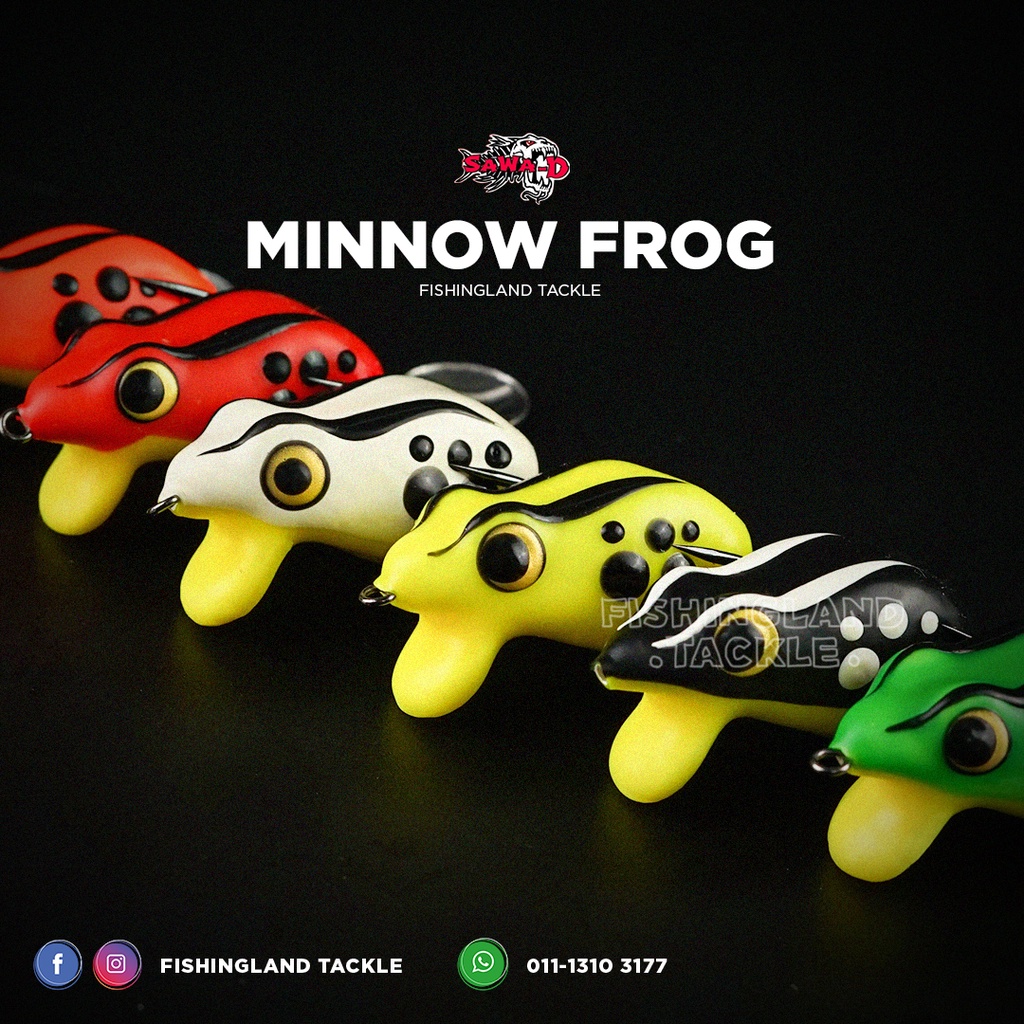 [NEW] Sawa-D Minnow Soft Frog | 3.7cm / 5g | Thailand Soft Rubber Frog ...