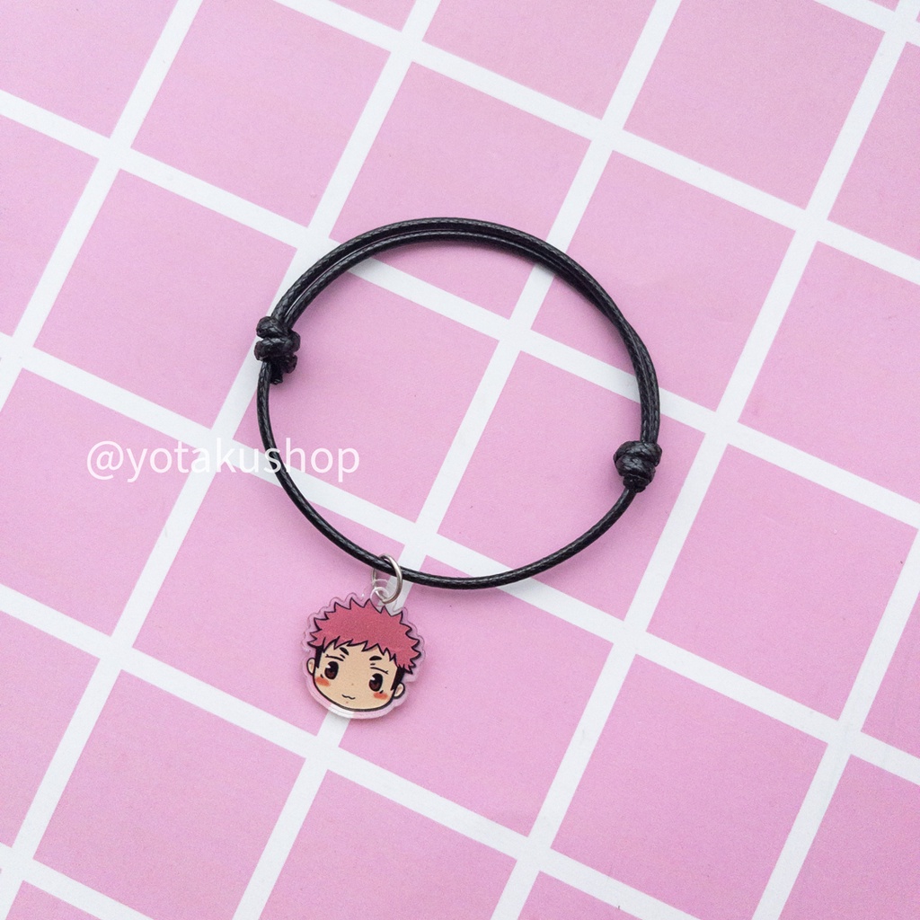 Jujutsu Kaisen Bracelet Single Rope Charm Anime Fanmerch Gojo Sukuna ...