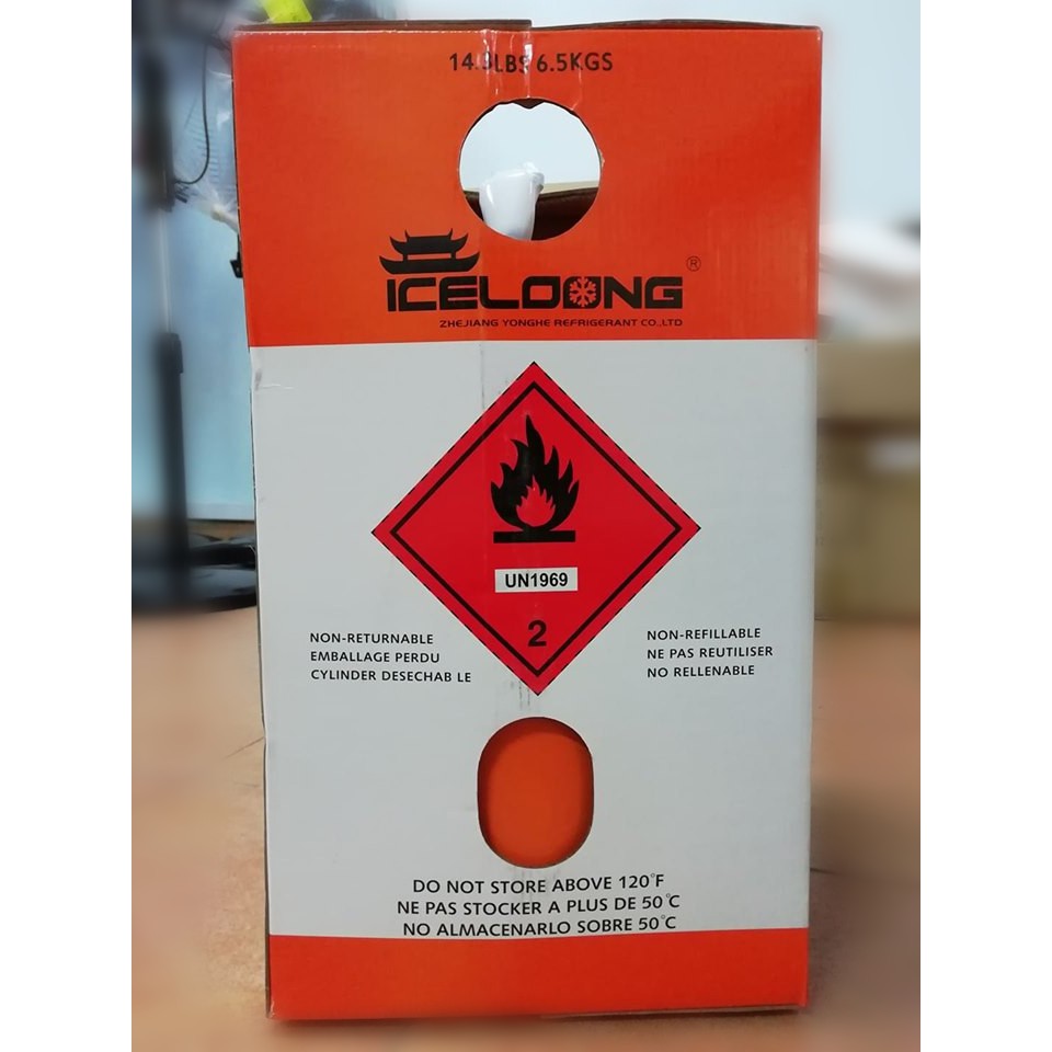 GAS PENYAMAN UDARA / PETI SEJUK ICE LOONG REFRIGERANTE R600A GAS ...