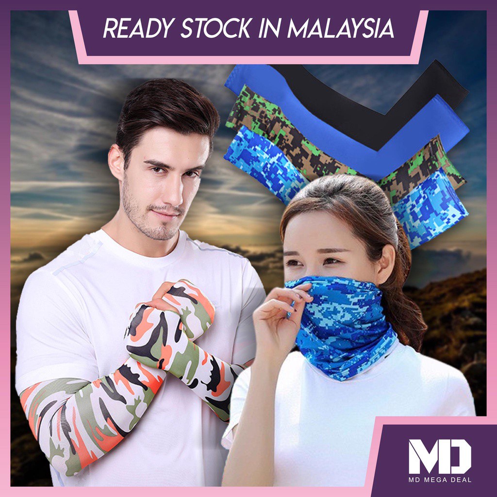 《Mega Deal》Unisex UV Protect Arm Sleeves Hand Socks Motor Sarung Lengan ...