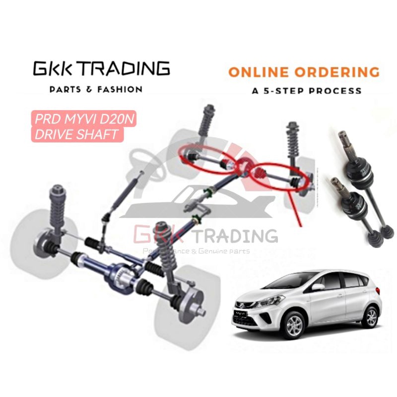 PERODUA MYVI D20N [ORIGINAL] DRIVE SHAFT ASSY | Shopee Malaysia