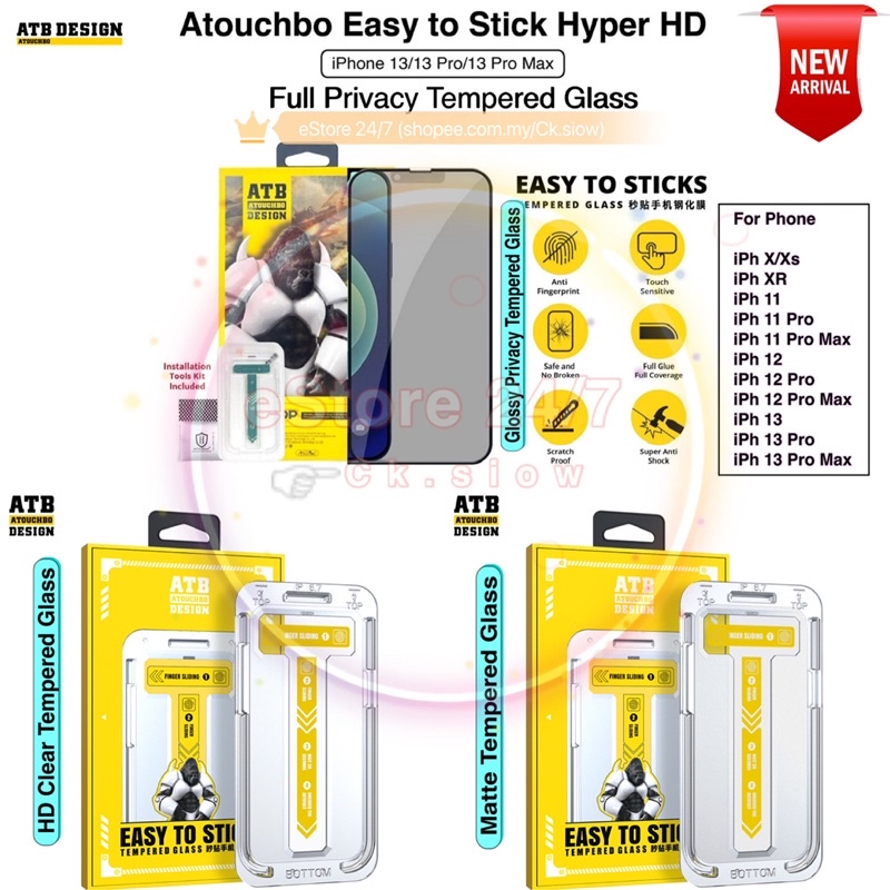 Atouchbo Phone 14 13 12 11 X XS XR Pro Max Anti Fingerprint Scratch Oil ...