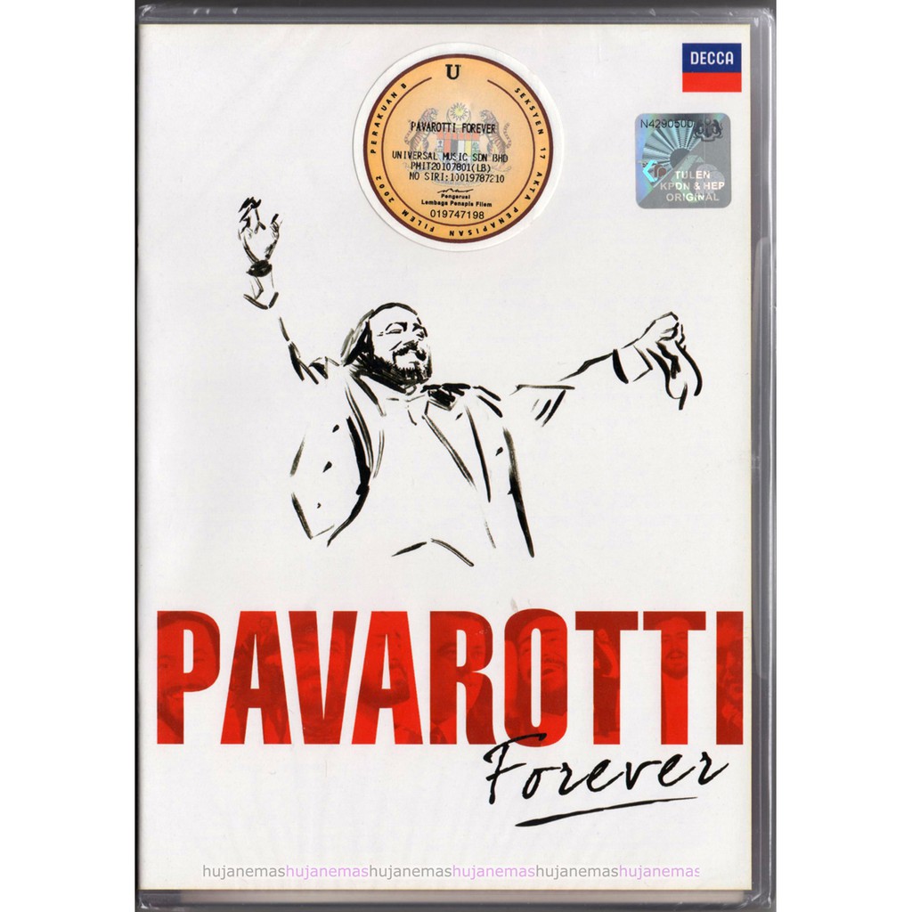 LUCIANO PAVAROTTI - Pavarotti Forever 2007 UNIVERSAL MUSIC ORIGINAL DVD ...