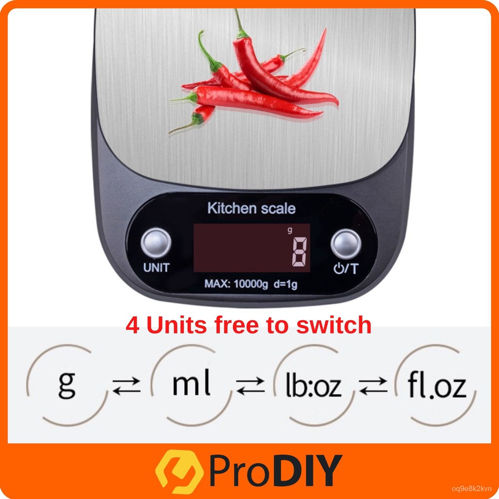 10kg High Quality Portable Mini Digital Scales Kitchen Jewellery Weight Balance Weighing Scale ...