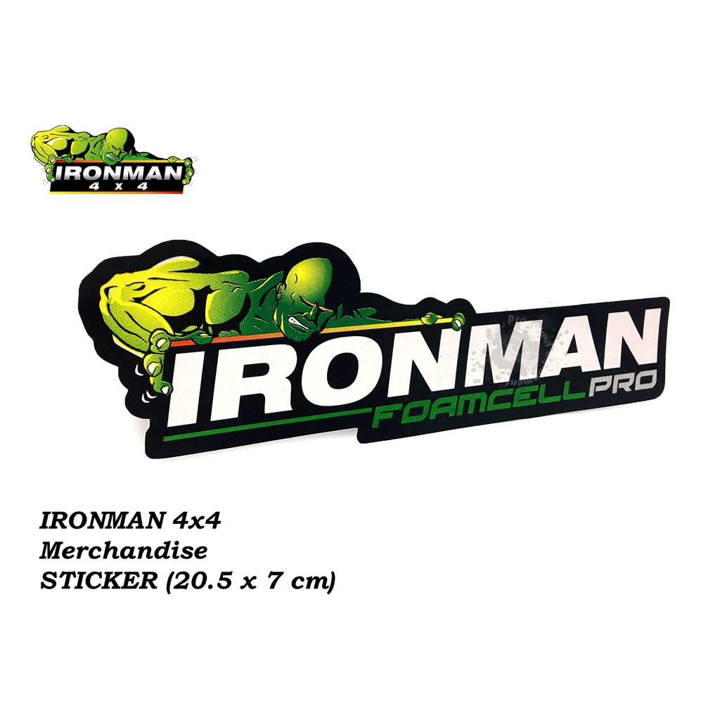 IRONMAN MERCHANDISE - STICKER (SMALL) | Shopee Malaysia
