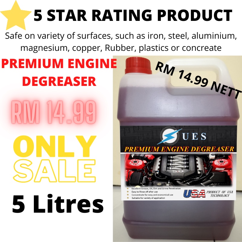 5L* ZUES Premium Engine Degreaser Multi Purposed Alkaline Cleaner ...
