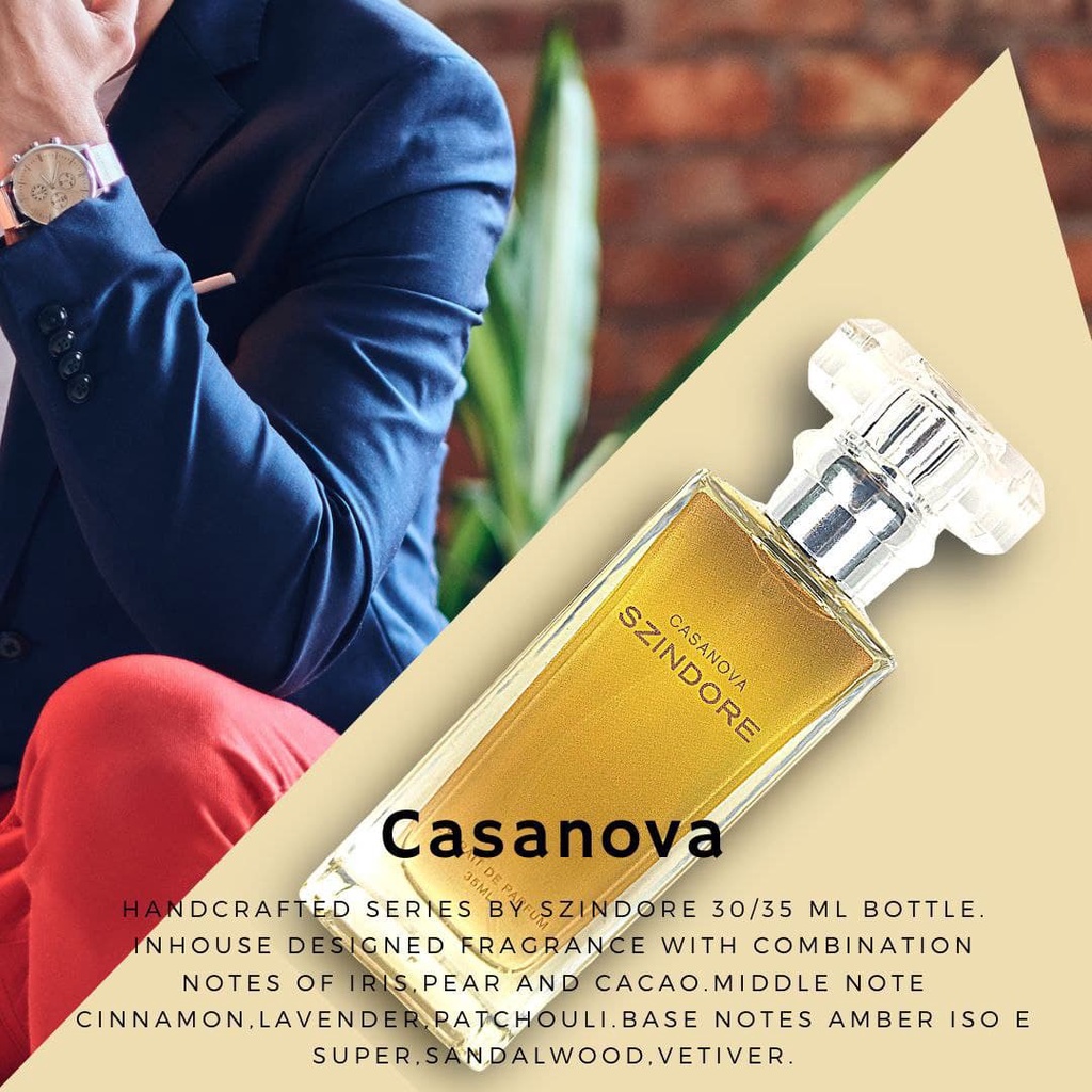 Original Szindore Casanova extrait de parfum 35ml | Shopee Malaysia