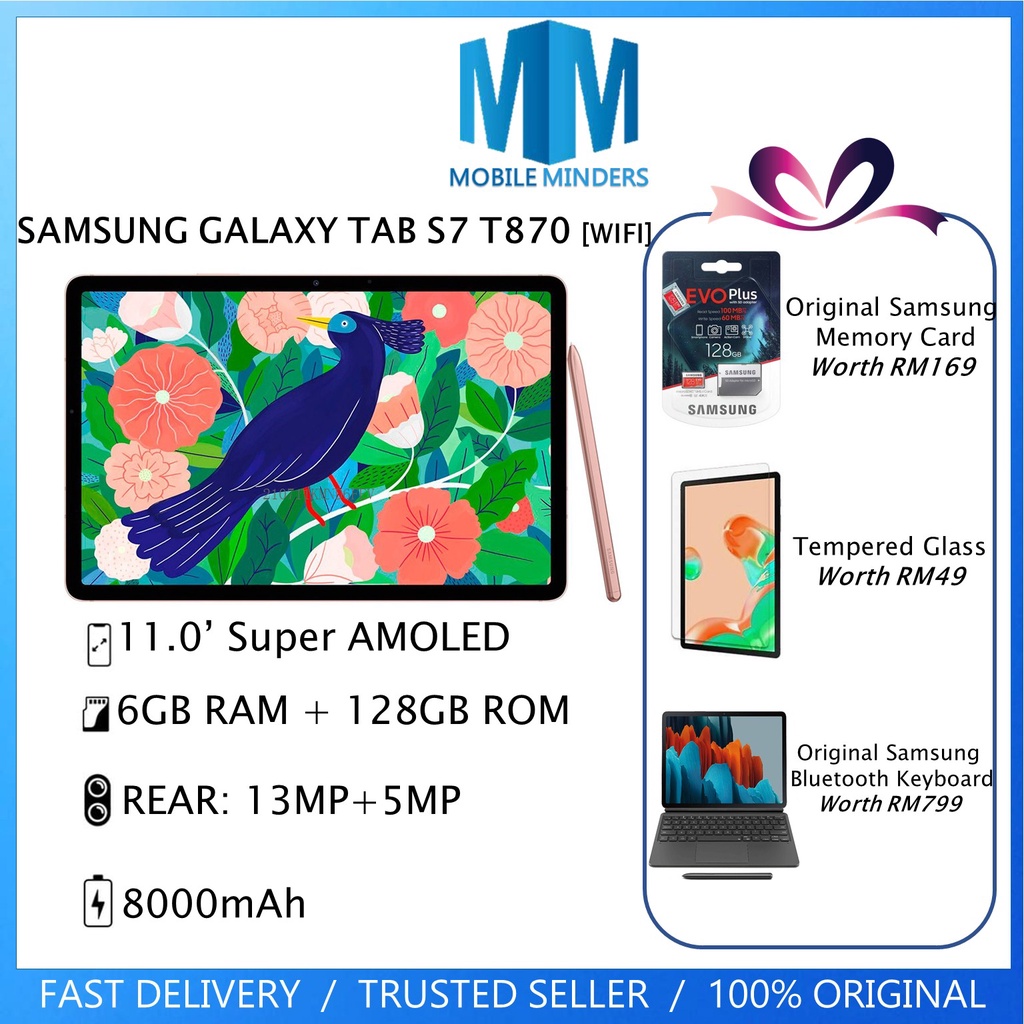 SAMSUNG TAB S7 PLUS WIFI T970 8+256 💥 ORIGINAL WARRANTY SAMSUNG ...