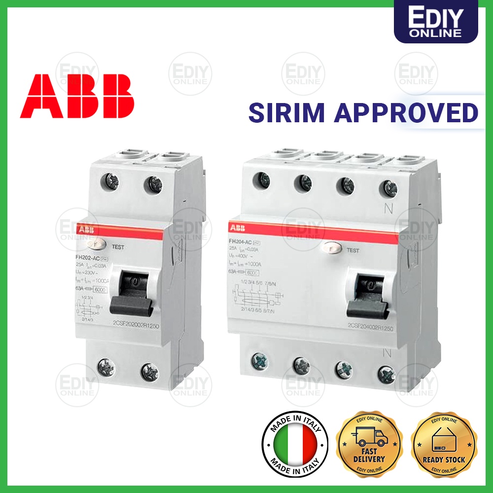 【NEW】 ABB MCB ELCB RCCB MAIN SWITCH ISOLATOR | Shopee Malaysia