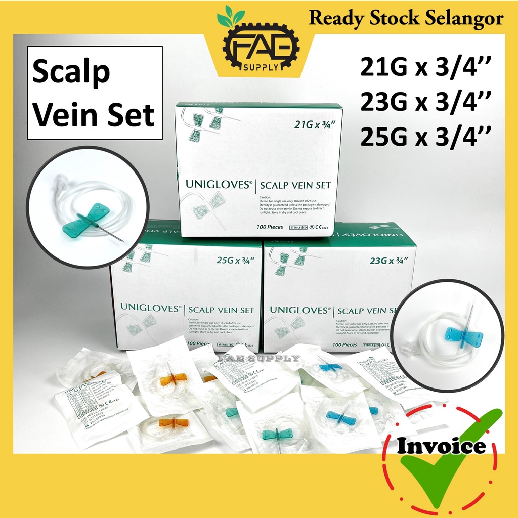 Butterfly Needle Scalp Vein Set 21G 23G 25G 27G 100pcs/box Winged ...