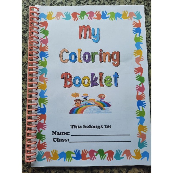 Coloring booklet for pre-schoolers / toddlers , colors ,shapes, numbers ...