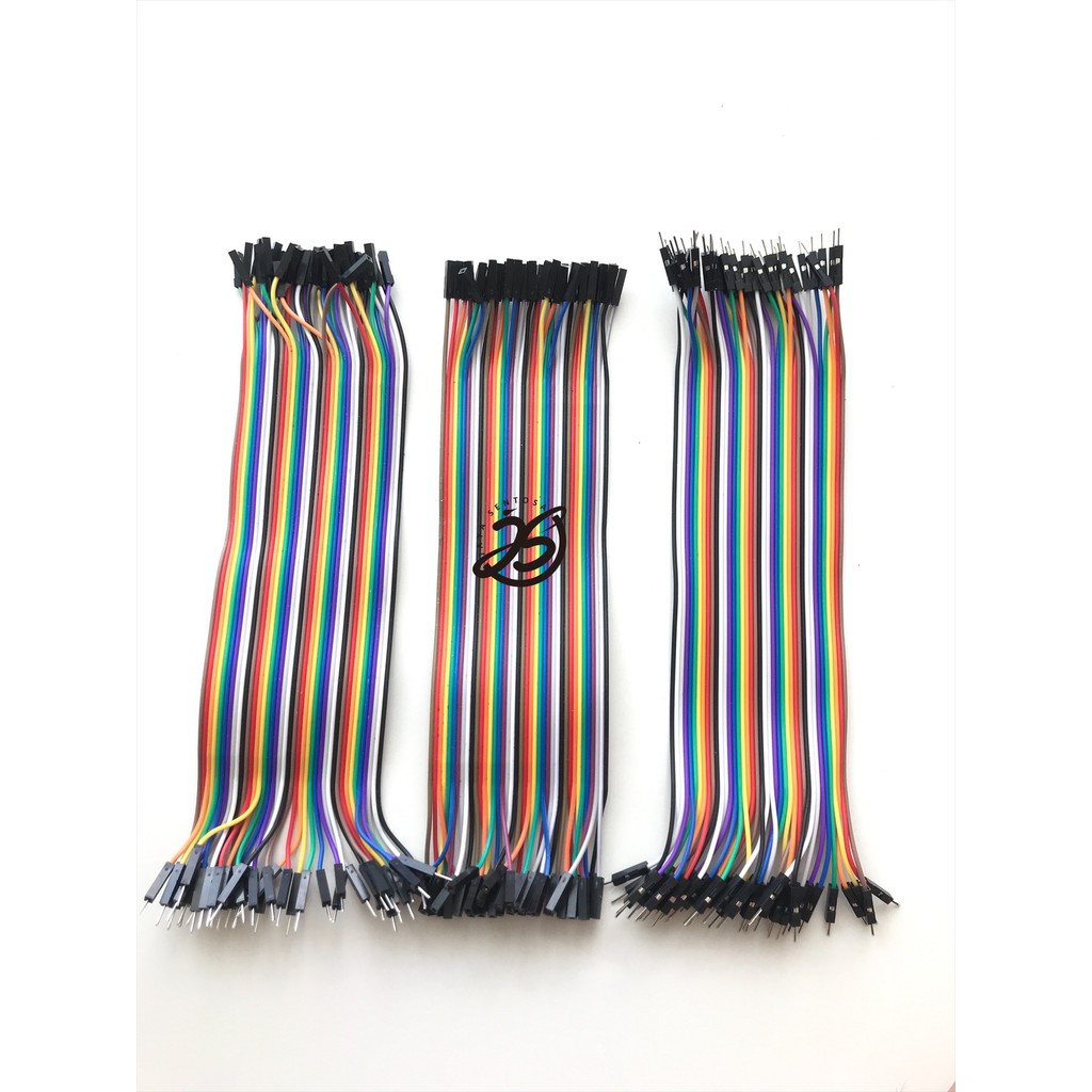 Jumper CABLE 40 PIN MALE TO FEMALE RAINBOW CABLE 20cm 3 TYPES ups ...