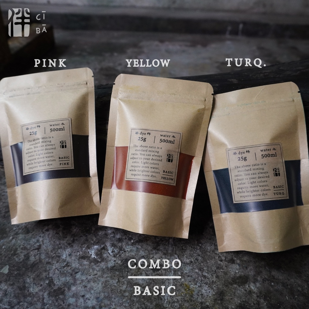 COMBO BASIC BATIK COLOUR DYE / TIE DYE / 3 PACKS 100G [ PINK ...