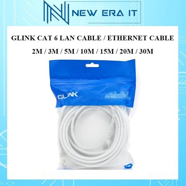 Glink Lan Cable / Gigabit Ethernet Cable Cat 6 2M/3M/5M/10M/15M/20M/30M | Shopee Malaysia