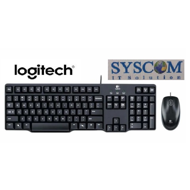 Logitech Media Keyboard Mouse Combo Mk100 Shopee Malaysia
