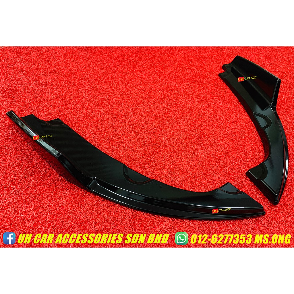 HONDA CIVIC FC 2016-2020 REAR BUMPER SIDE DIFFUSER LIP LIPS BODYKIT ...