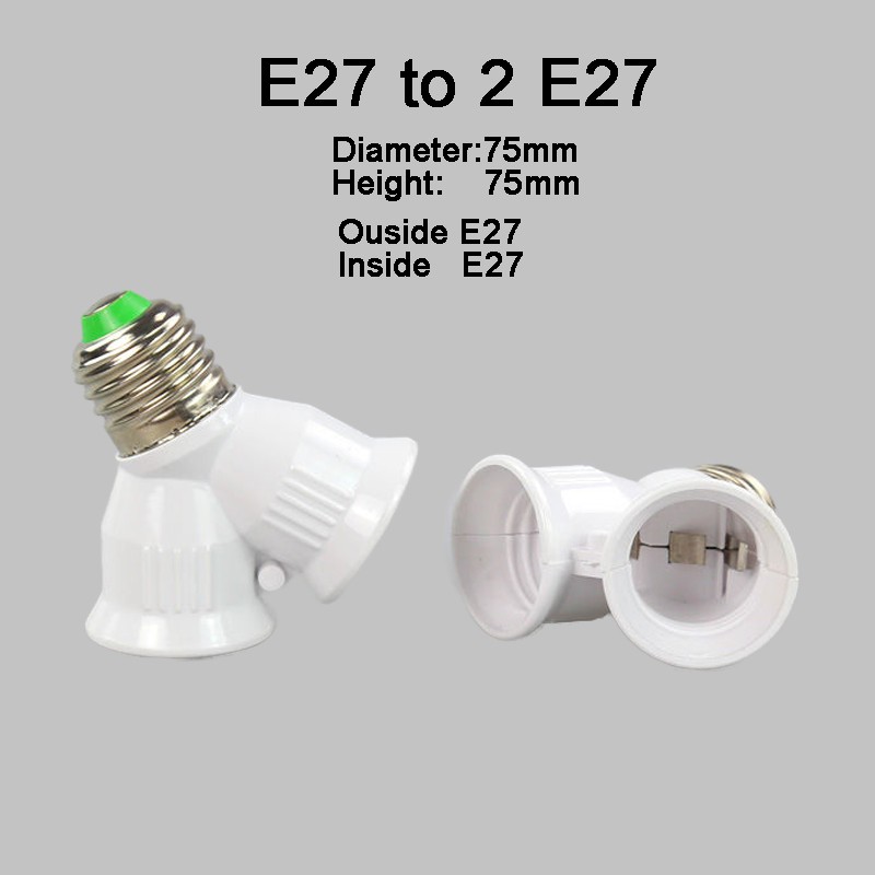 E12 E14 E17 E27 E40 B22 GU5.3 MR16 GU10 G4 G9 G24 Base Socket Conversion Adaptor For Light Lamp ...
