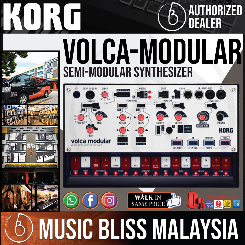 Korg Volca Modular Semi-Modular Synthesizer with Sequencer with 0% ...