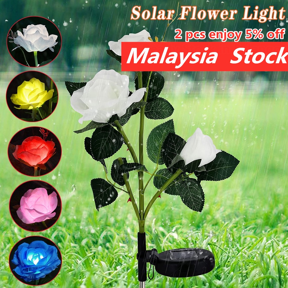 2pcs solar lampu pelita raya bulb taman kelip2 solar light pokok lampu ...