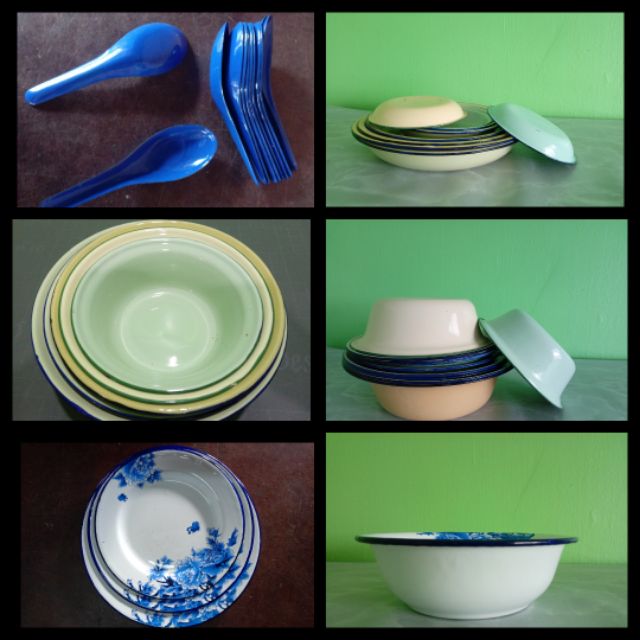 Sudu/Pinggan/Besen Sapan/Ayan/Enamel Plate/Basin | Shopee Malaysia