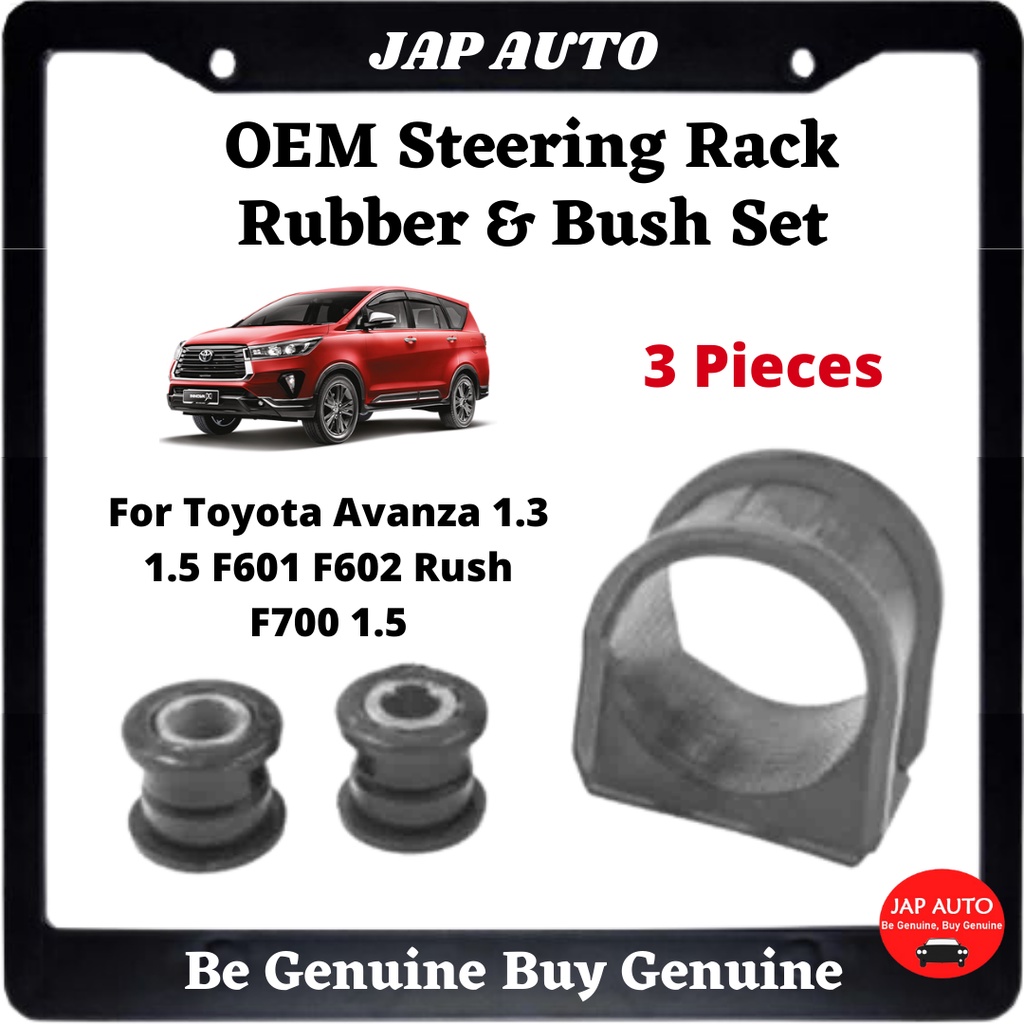 Steering Rack Rubber & Bush Set OEM 3 Biji - Toyota Avanza 1.3 1.5 F601 ...