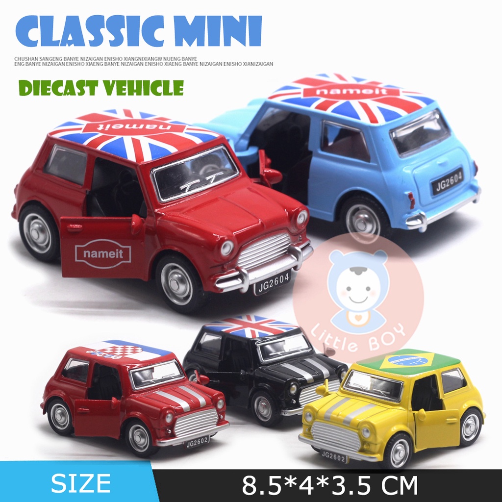 Cartoon Mini-style car Diecast vehicles DieCast Alloy Toy car Classic ...