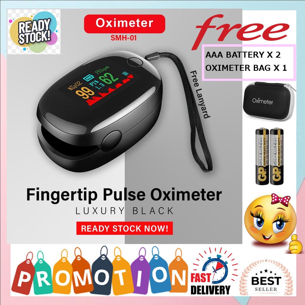 Portable Fingertip Pulse Oximeter Fast Spo2 Reading Oxygen Meter ...