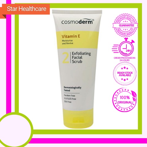 Cosmoderm Vitamin E Facial Scrub 125ml [manufacturing date (3 years ...