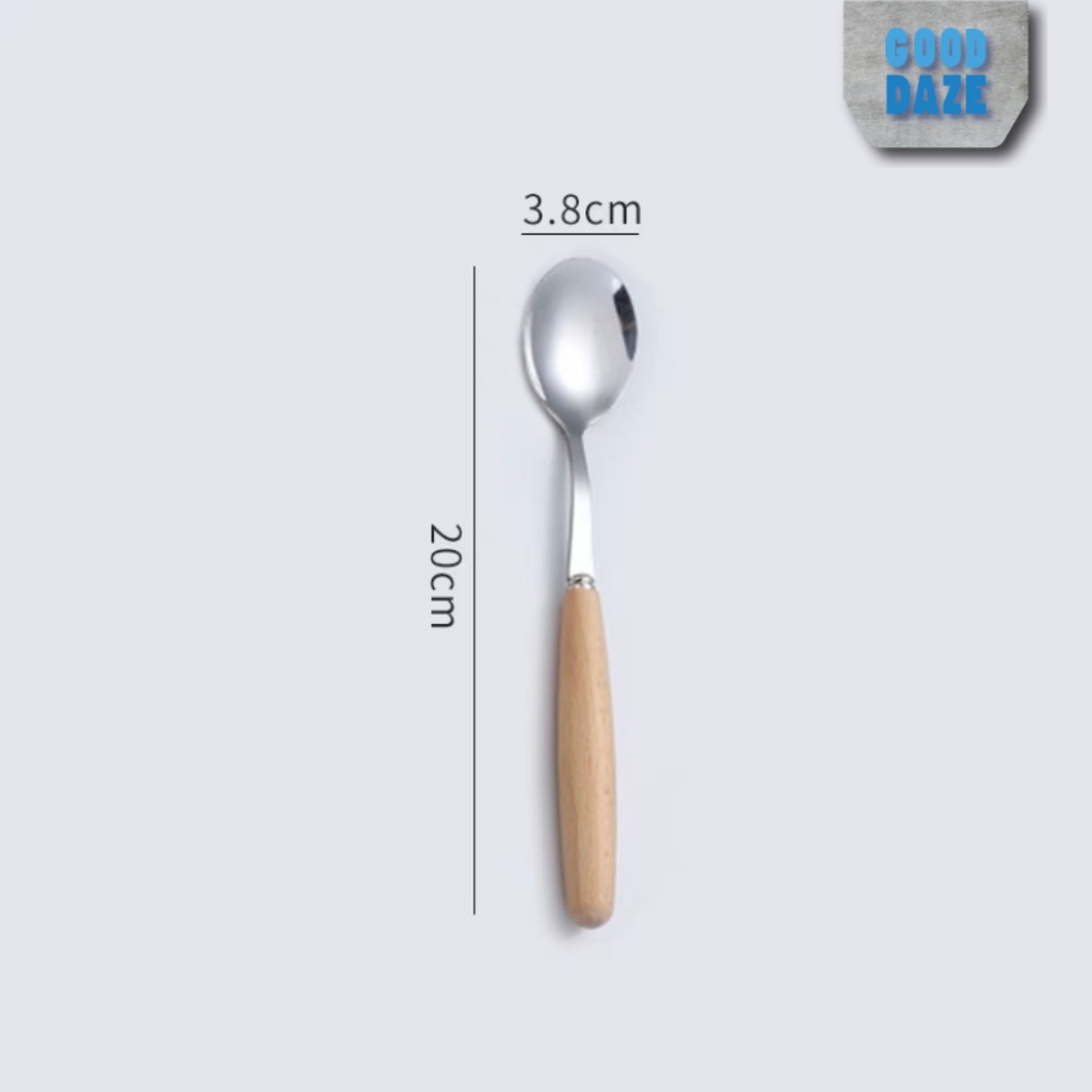 【GOOD DAZE】Wood Stainless Steel Cutleries Cutlery Lunchbox Cutleries ...