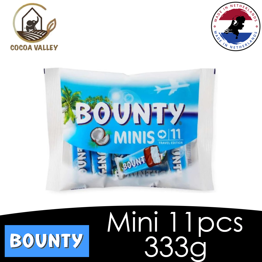 Bounty Minis Coconut Chocolate Travel Edition 11pcs 333g (Made in EU ...