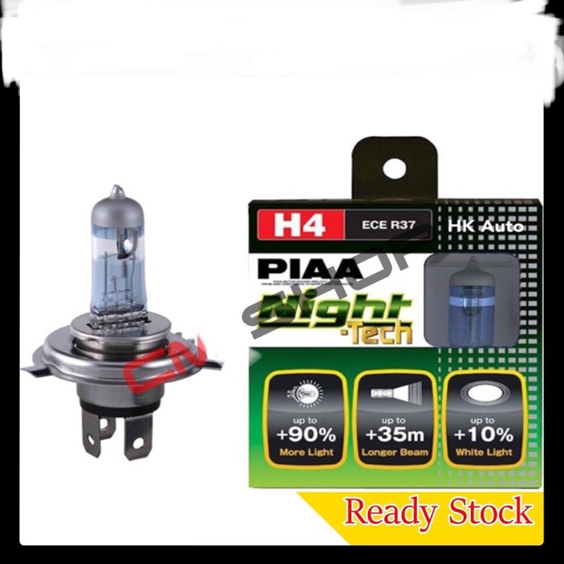 [Ready Stock] PIAA NIGHT-TECH H4 💡 | Shopee Malaysia