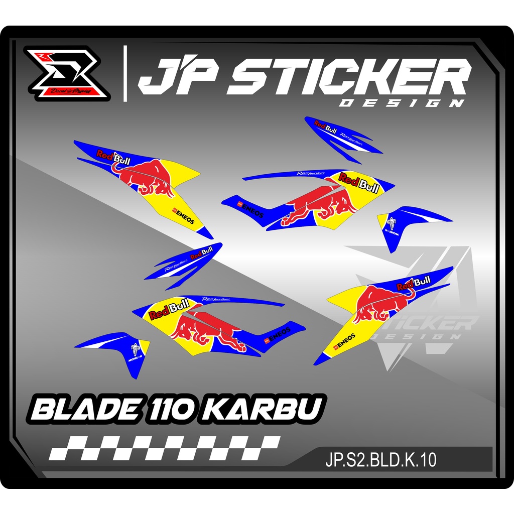 Sticker Striping BLADE 110 - Sticker Motorcycle Accessories Honda BLADE ...