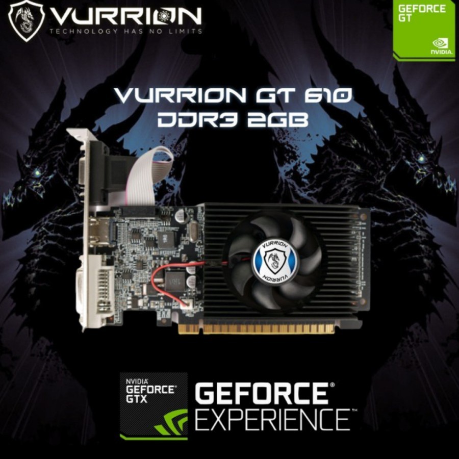 Vga VURRION GT610 GT 610 GT-610 2GB DDR3 64BIT Official Guarantee ...