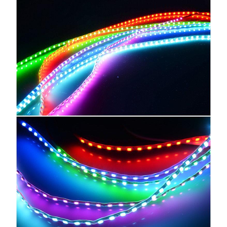 1pcs 90cm Auto Decorative Flexible LED Strip 12V Waterproof Car Styling ...