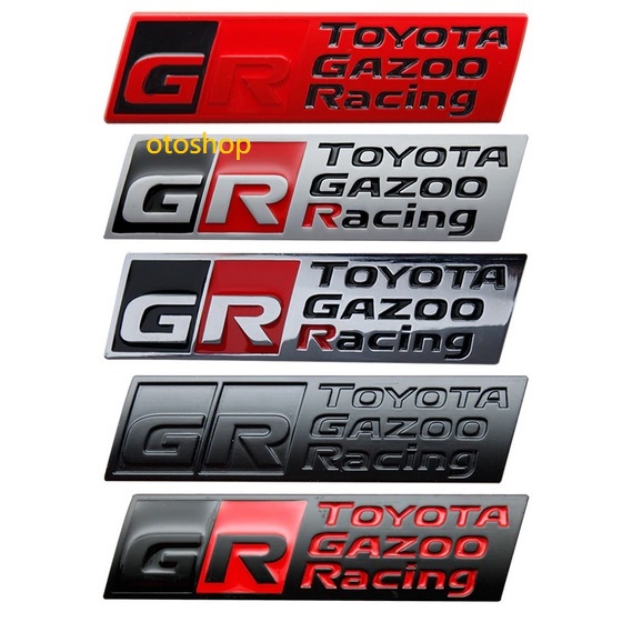 Toyota GAZOO RACING logo sticker for car decoration - Model 2 | Shopee ...
