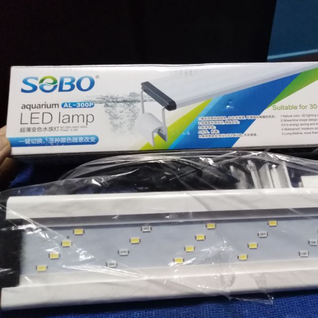 Sobo AL-300P LED Lamp/ LED Light (5.4W - for 30-40cm aquarium) | Shopee Malaysia