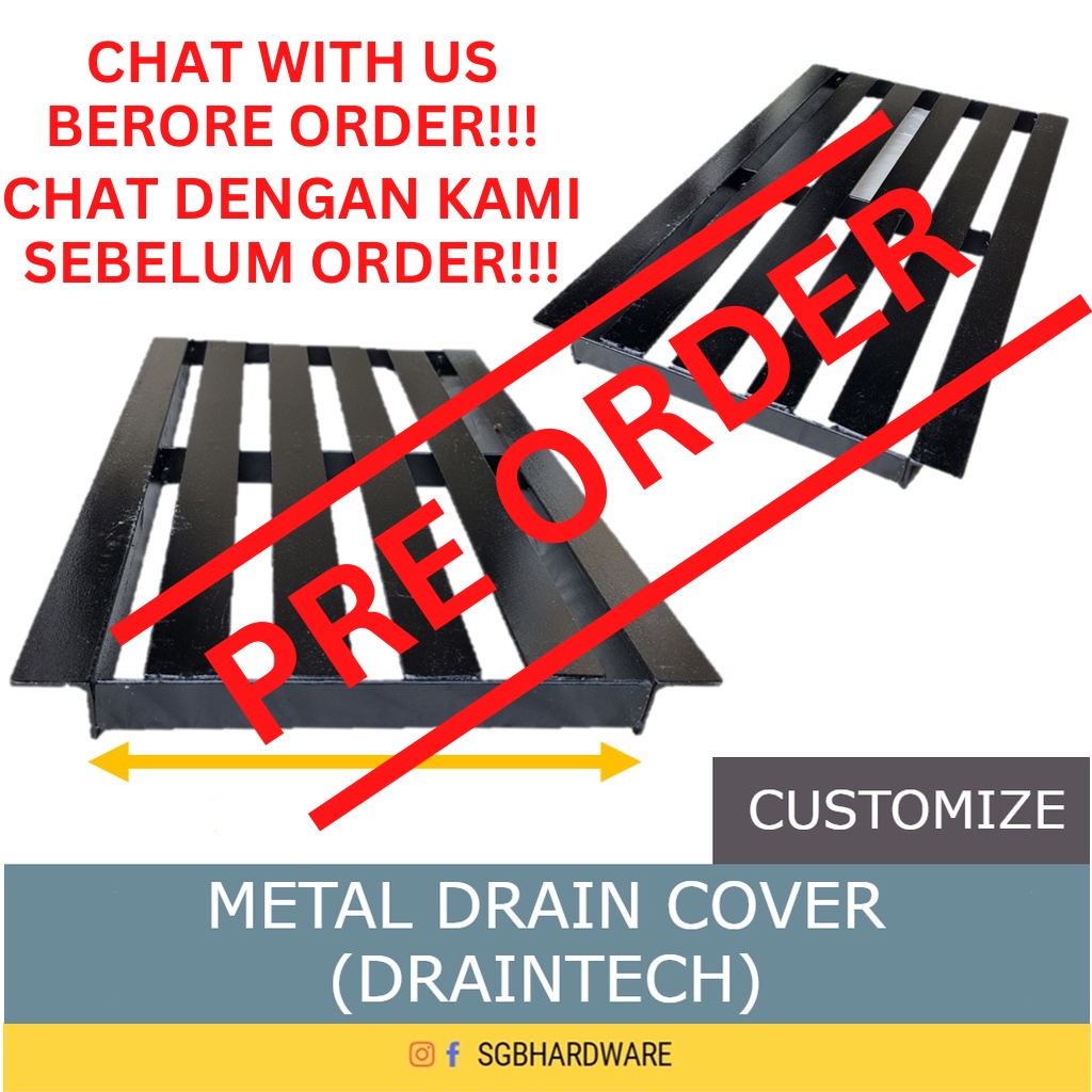DRAINTECH METAL DRAIN COVER / MAIN HOLE (FOR CUSTOMIZE SIZE NEED TO ...