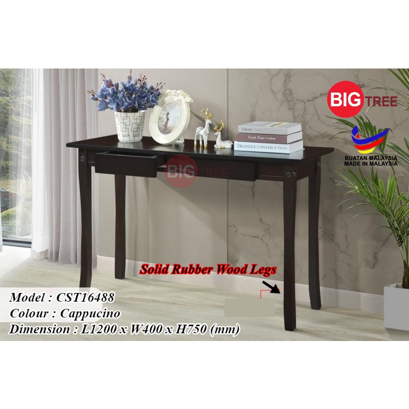 Big Tree 4 Feet Solid Wood Console Table / Oak Console Table / 4 Feet ...