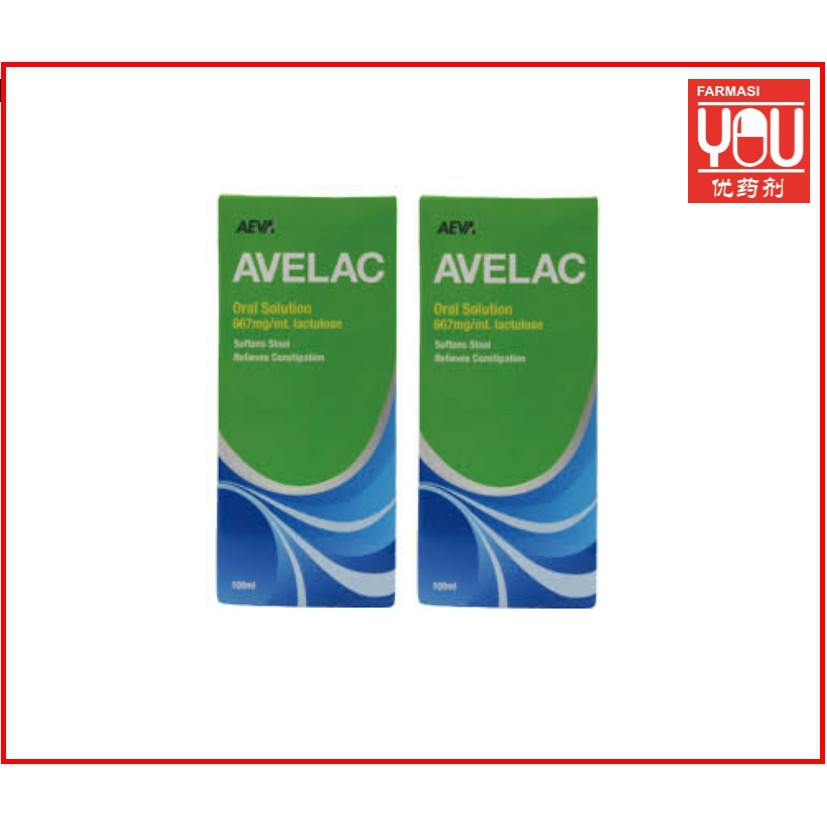 AVELAC ORAL SOLUTION 667MG/ML LACTULOSE (2X100ML) (EXP:02/2021 ...
