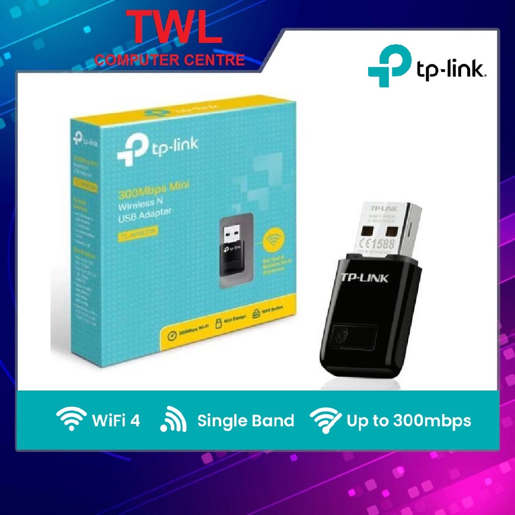 TP-Link TL-WN823N 300Mbps Wireless N Nano USB Adapter | Shopee Malaysia