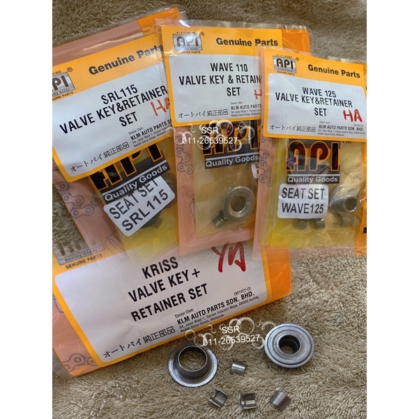 Valve Key and Retainer Set Kriss SRL115 Wave110 Wave125 (API) | Shopee ...