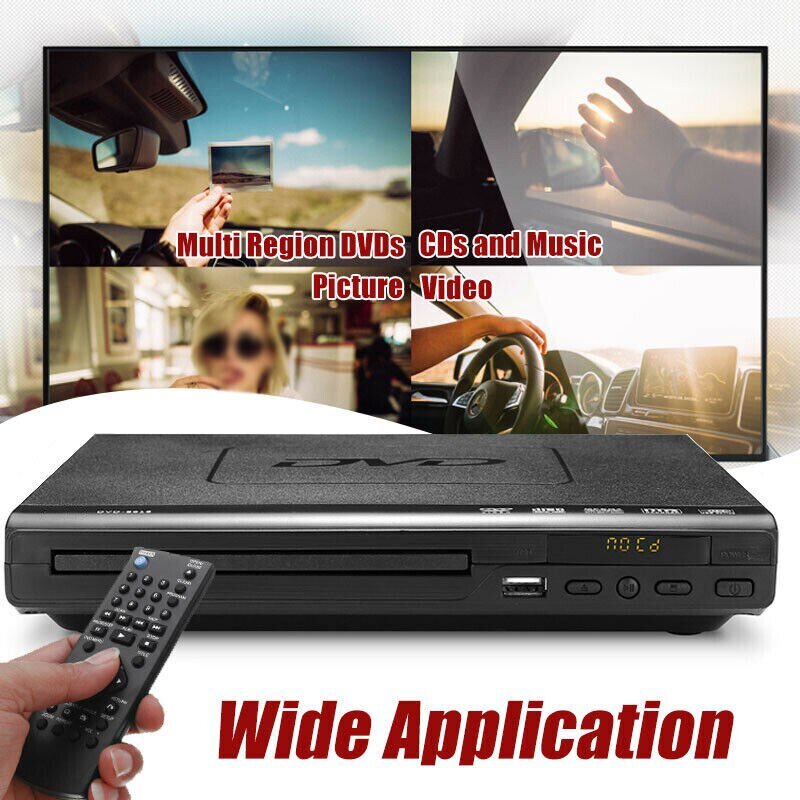 Mini DVD Player MP3 Disc Player Home Theatre System USB HD Portable ...