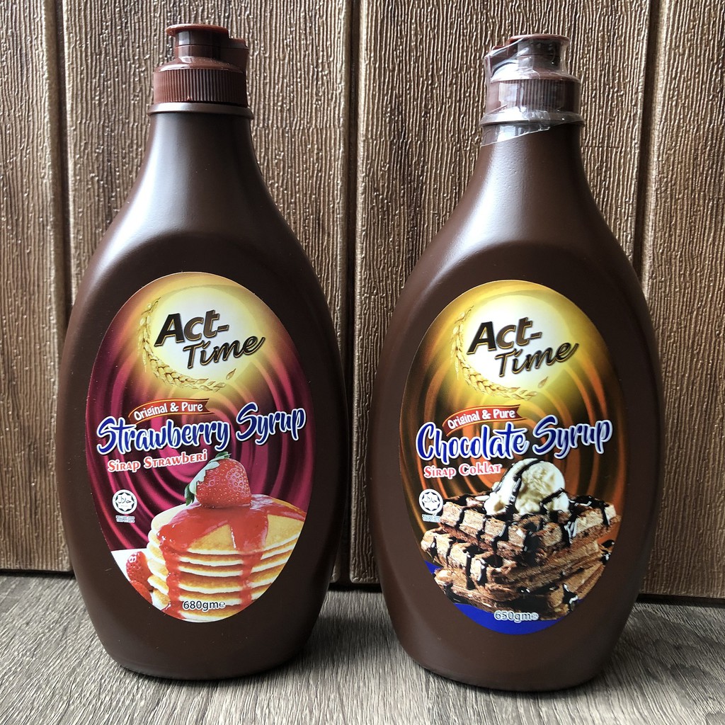 Act Time Chocolate Syrup / Strawberry Syrup / Caramel Syrup Coco Sirap ...